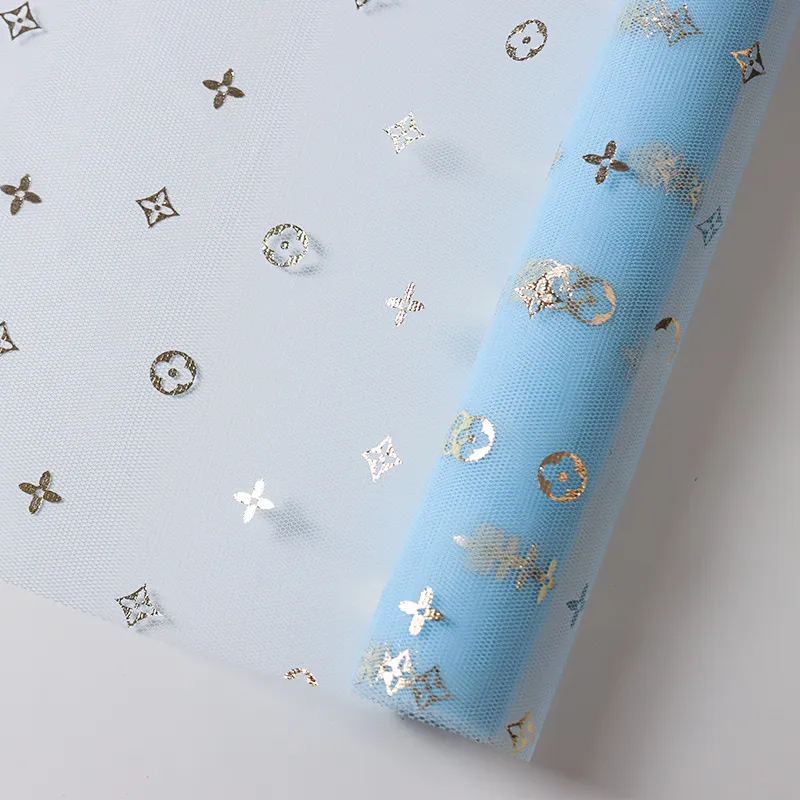 DHgate.com:Flower Shop Wrapping Paper Mesh, Yarn Rose Bouquet Wrapping ...