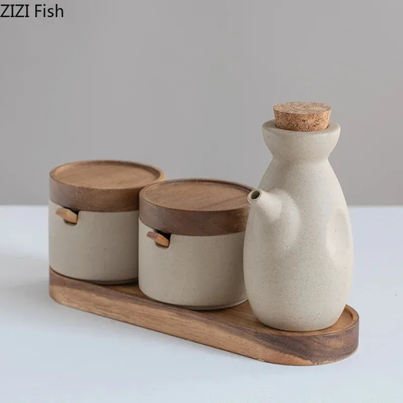 DHgate.com:Japanese Ceramic Seasoning Jar Set: Oil Pot, Salt & Pepper ...