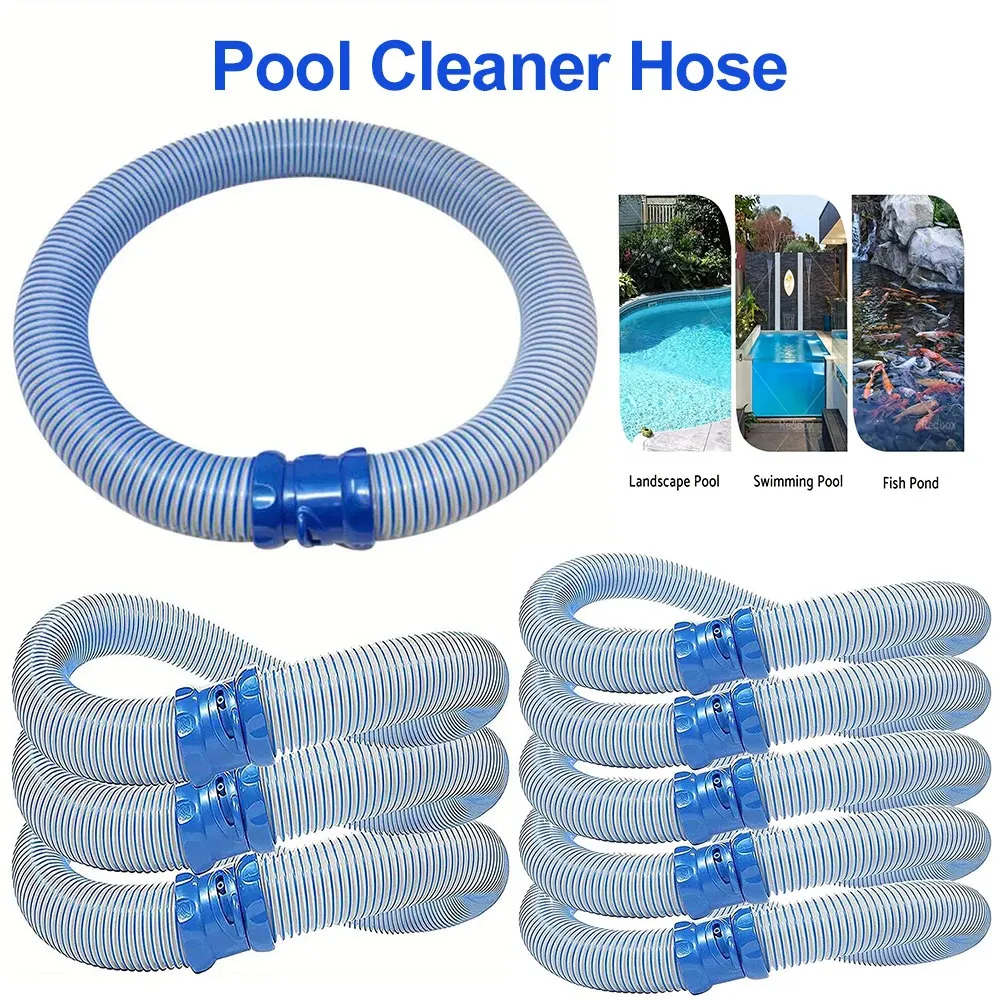 Pool Cleaner Hose Kit - 1M Rubber Hose with Locking Clips, Universal ...