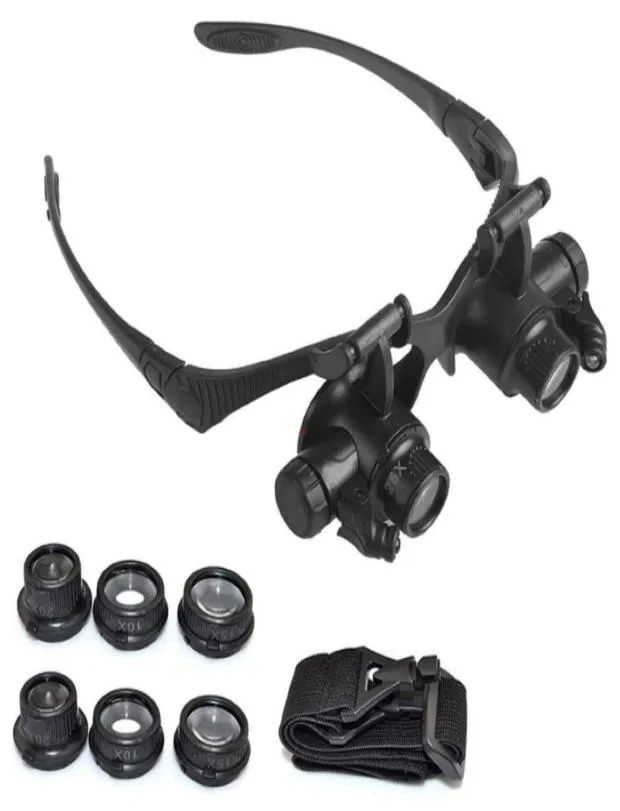 Timemaster LED Double Eye Loupe Magnifier For Jewelry Appraisal 10X ...