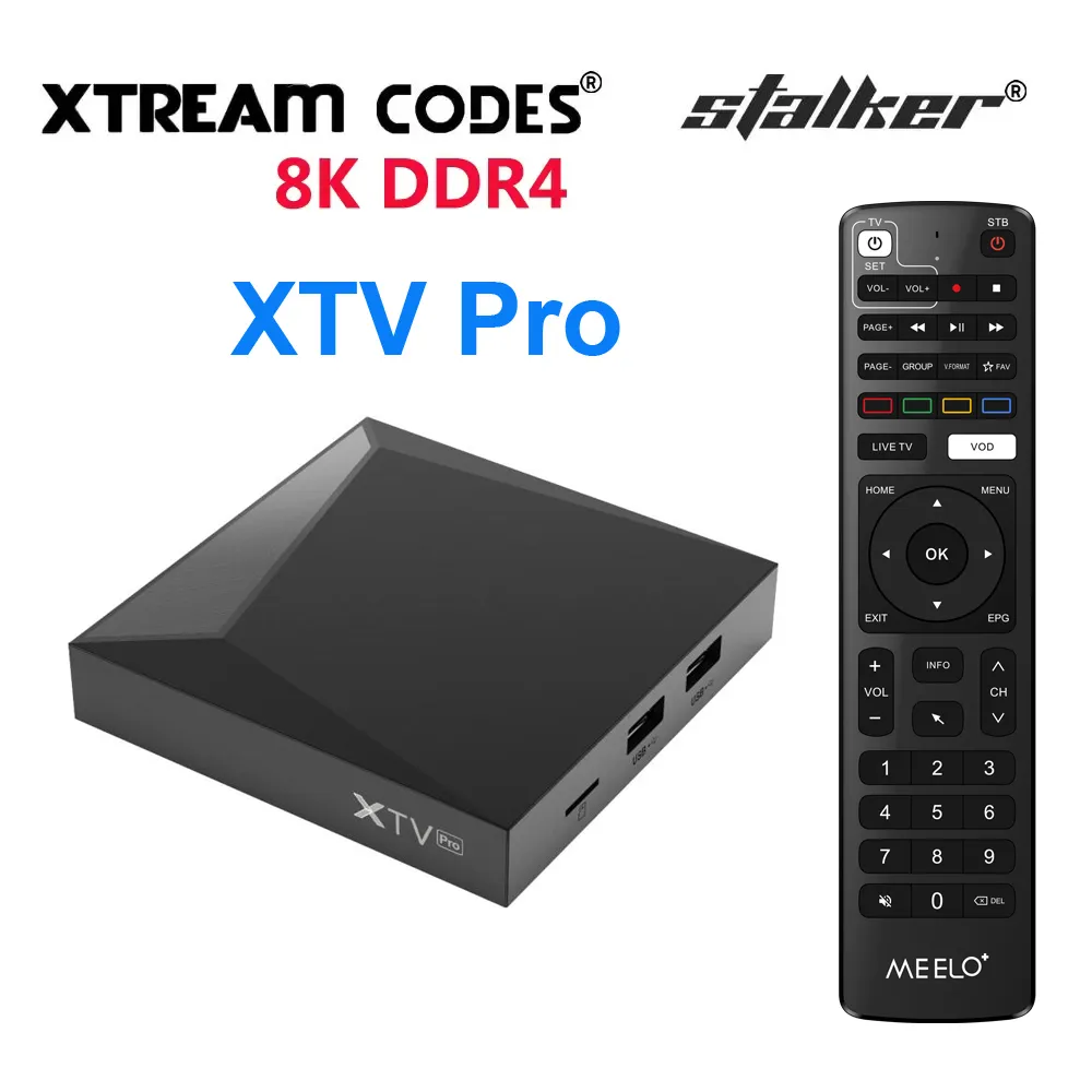 DHgate.com:Meelo Plus XTV Pro Stalker Android TV Box 2024, 9.0 Amlogic ...