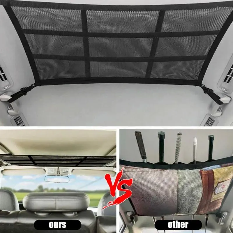 Car Ceiling Storage Net - Adjustable Roof Organizer, Space-Saving ...