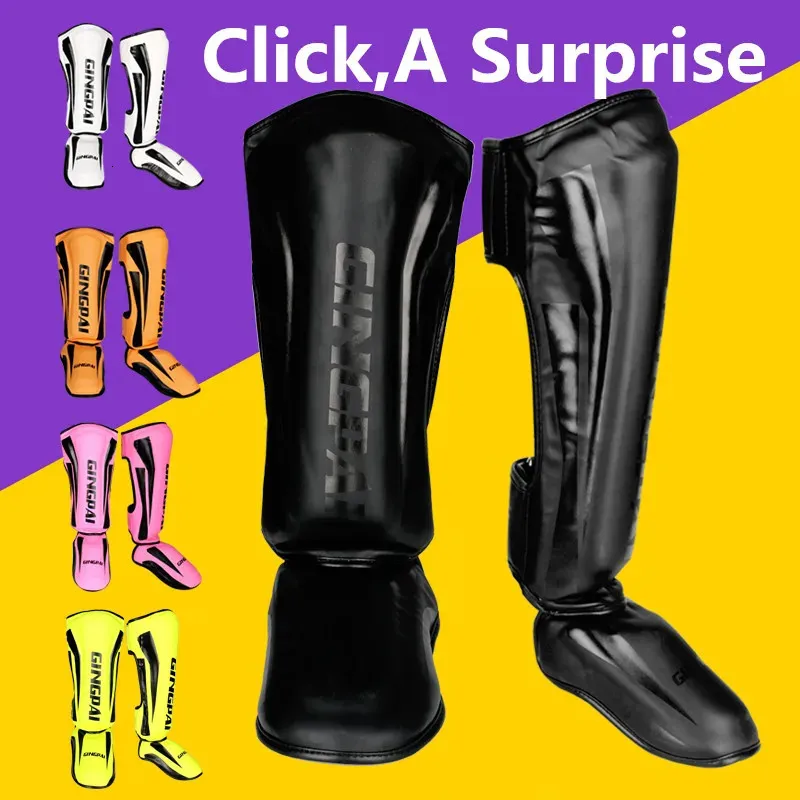 Kids' Shin Guards with Ankle Support: Durable MMA Boxing Gear for ...