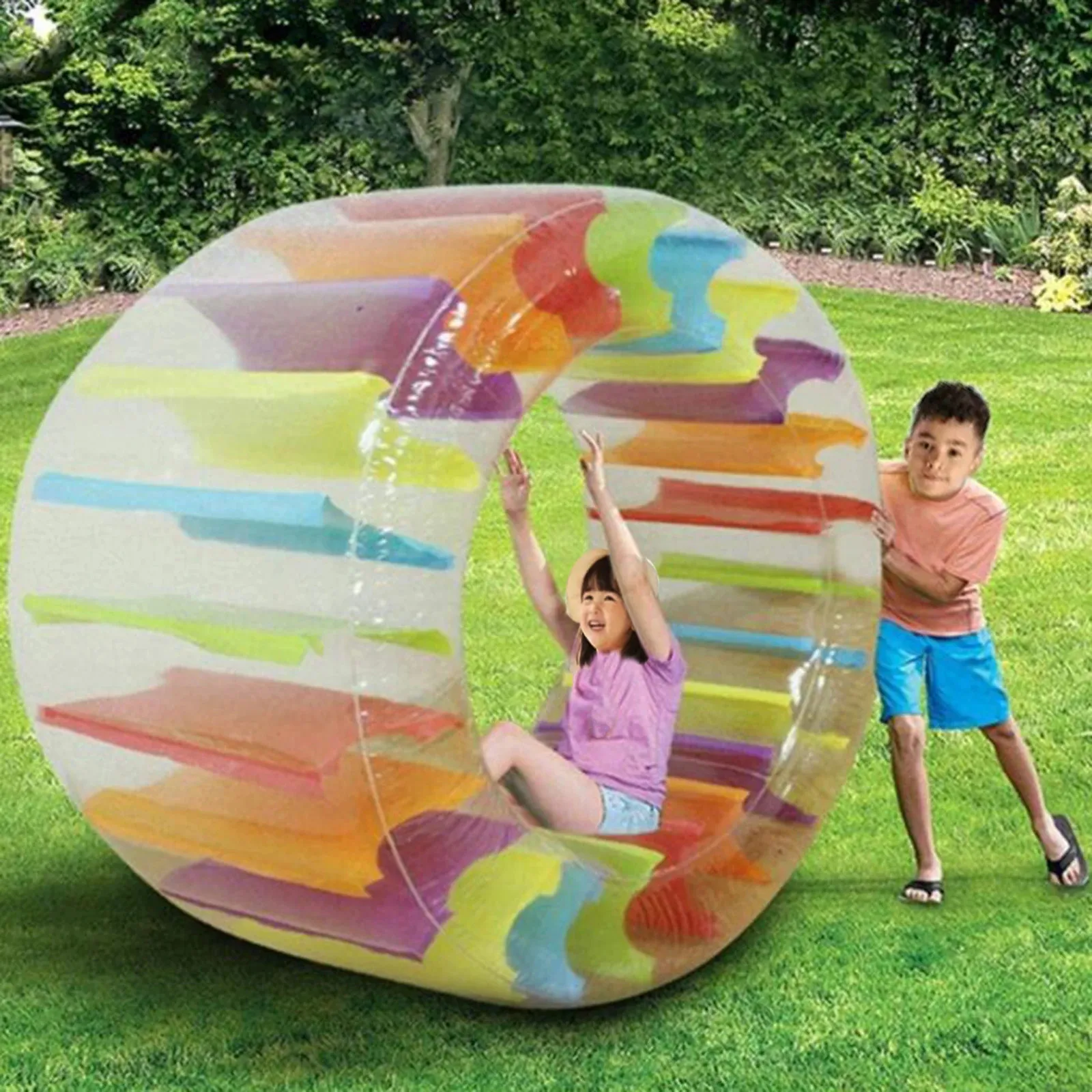Inflatable Water Roller - Giant Floating Wheel for Pool & Beach Fun ...