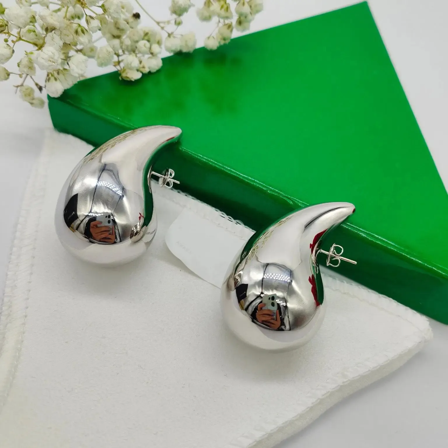 Metal Droplet Water Drop Earrings for Women Girls, Huge Oversized ...