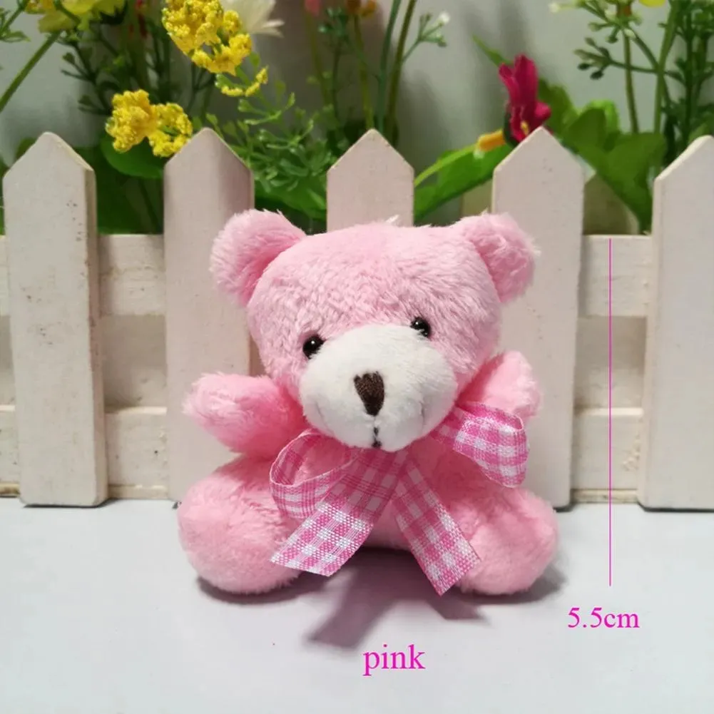 Plush Keychain: Adorable Mini Bear Doll Pendant, Soft Stuffed Animal ...
