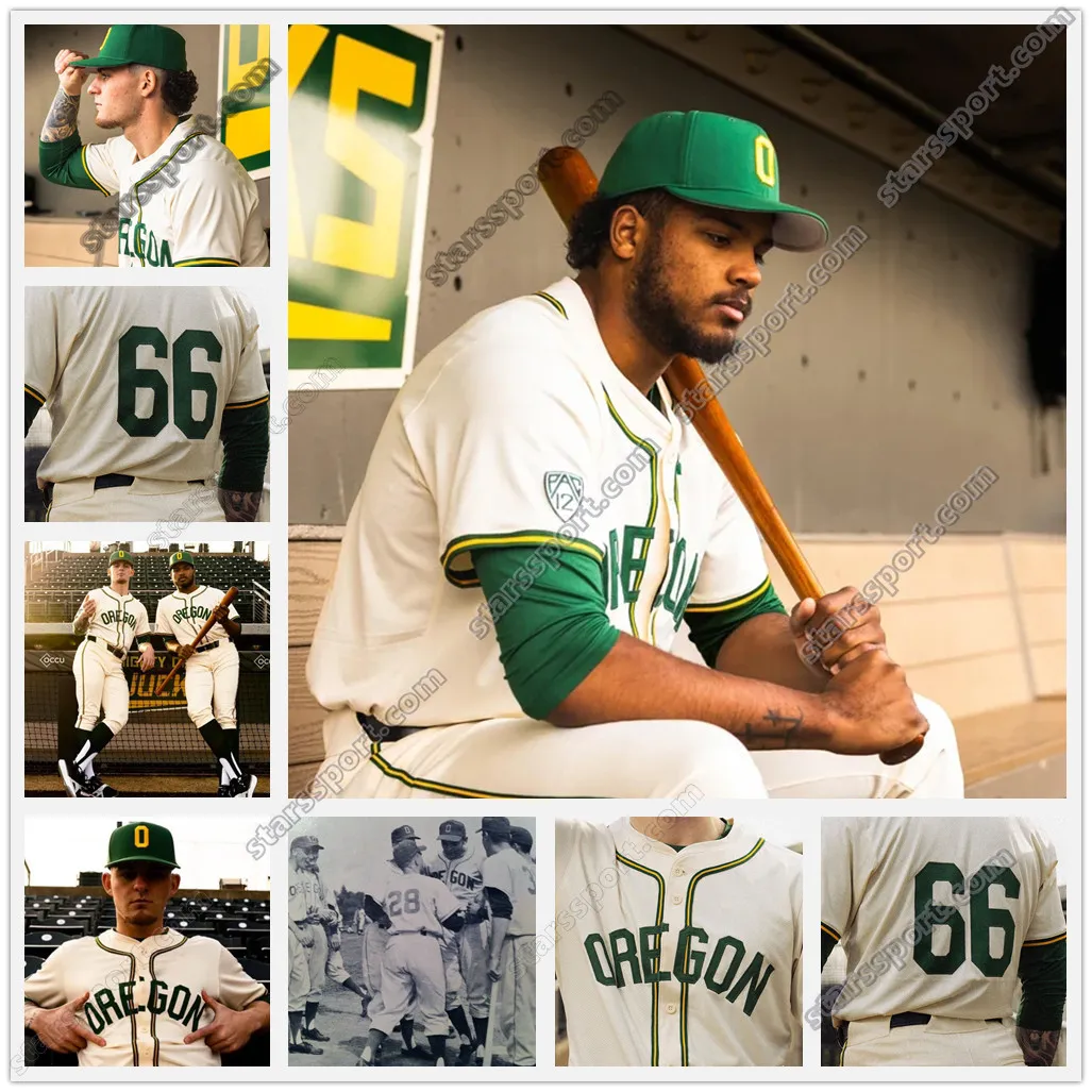 2024 Oregon Ducks 1954 Throwback Uniforms Baseball Jersey New Custom ...