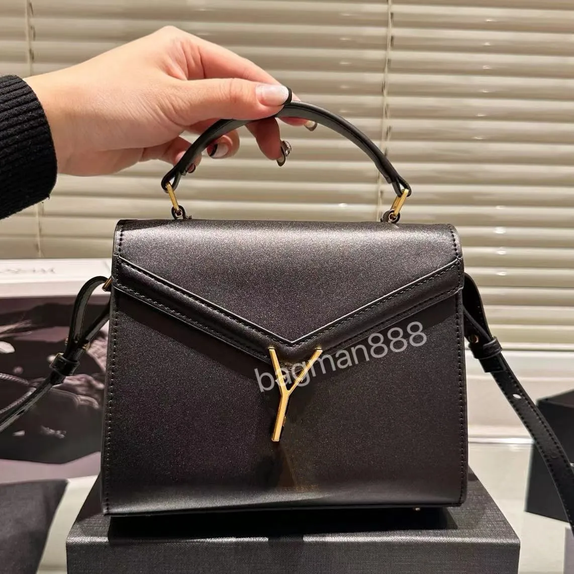 DHgate.com:Luxury Cassandra Medium Top Handle Bag in Embossed Leather ...