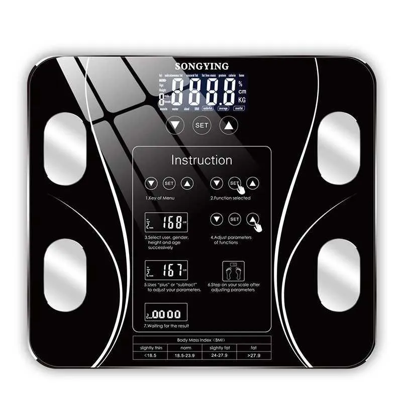 DHgate Intelligent Digital Bathroom Scale BMI Body Fat Analyzer For DHgate Intelligent Digital Bathroom Scale BMI Body Fat Analyzer For