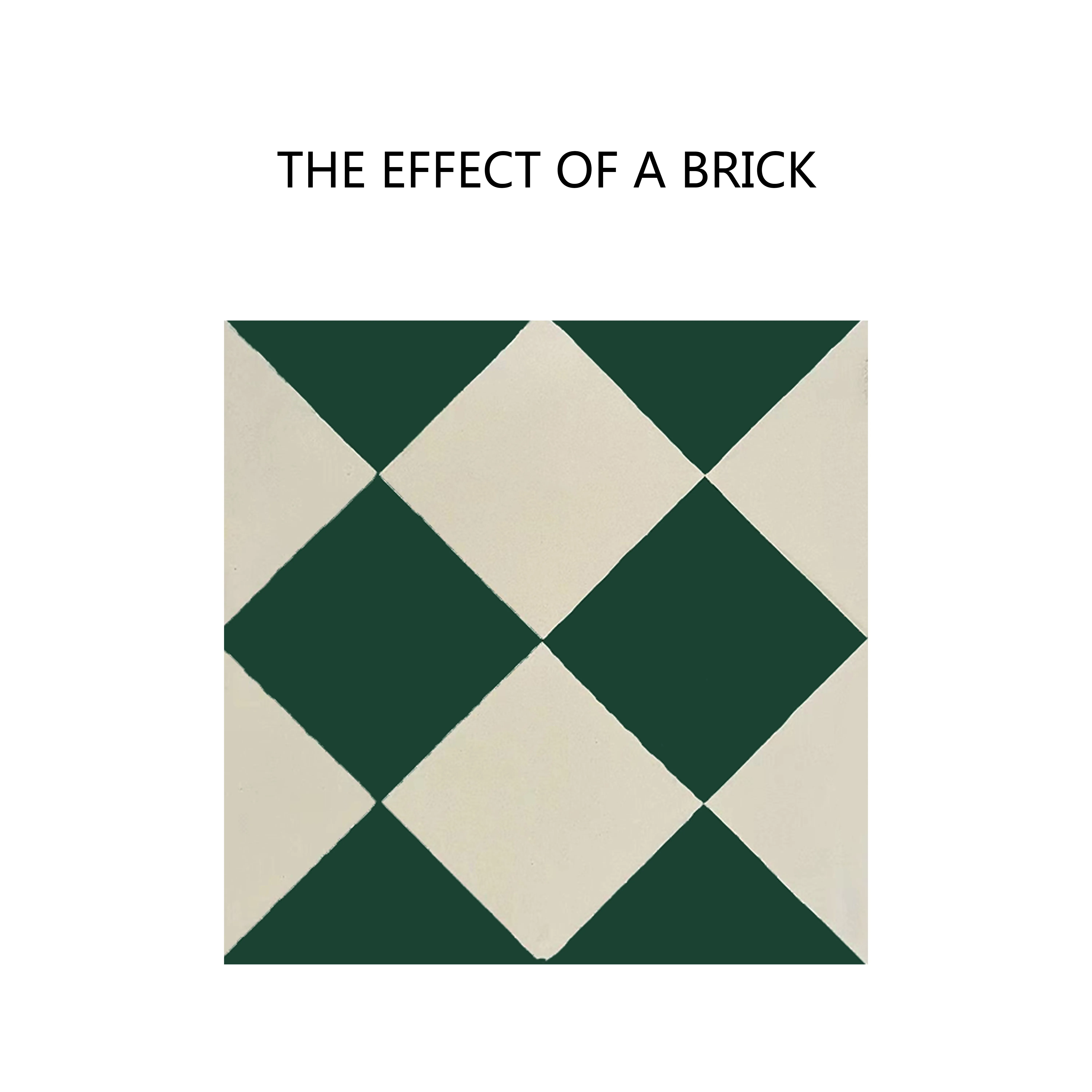 Geometric Patterned Tiles Handmade Green & White Cement Quadrilateral ...