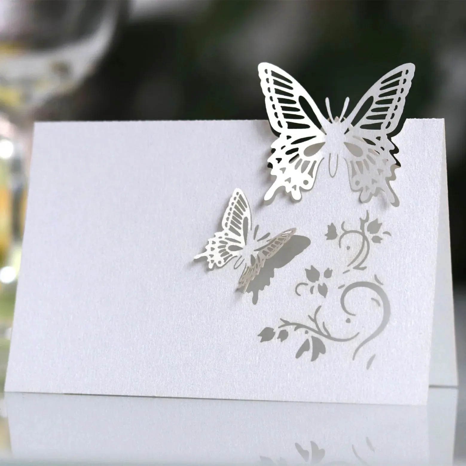 Charming Butterfly Kiss Invitation Holders Floral... From Tieshome, $6. ...