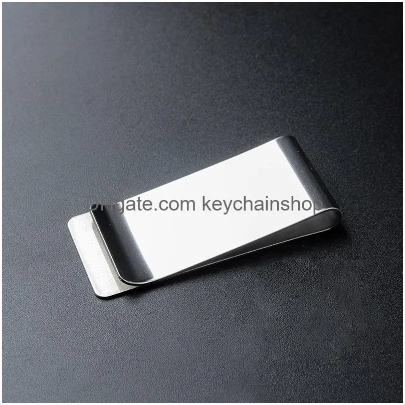 DHgate.com:Minimalist Stainless Steel Money Clip: Stylish Cash Clamp ...
