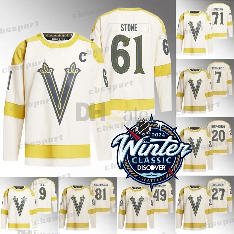 2024 Winter Vegas Golden Knights Jerseys 9 Jack Eichel, Mark Stone ...
