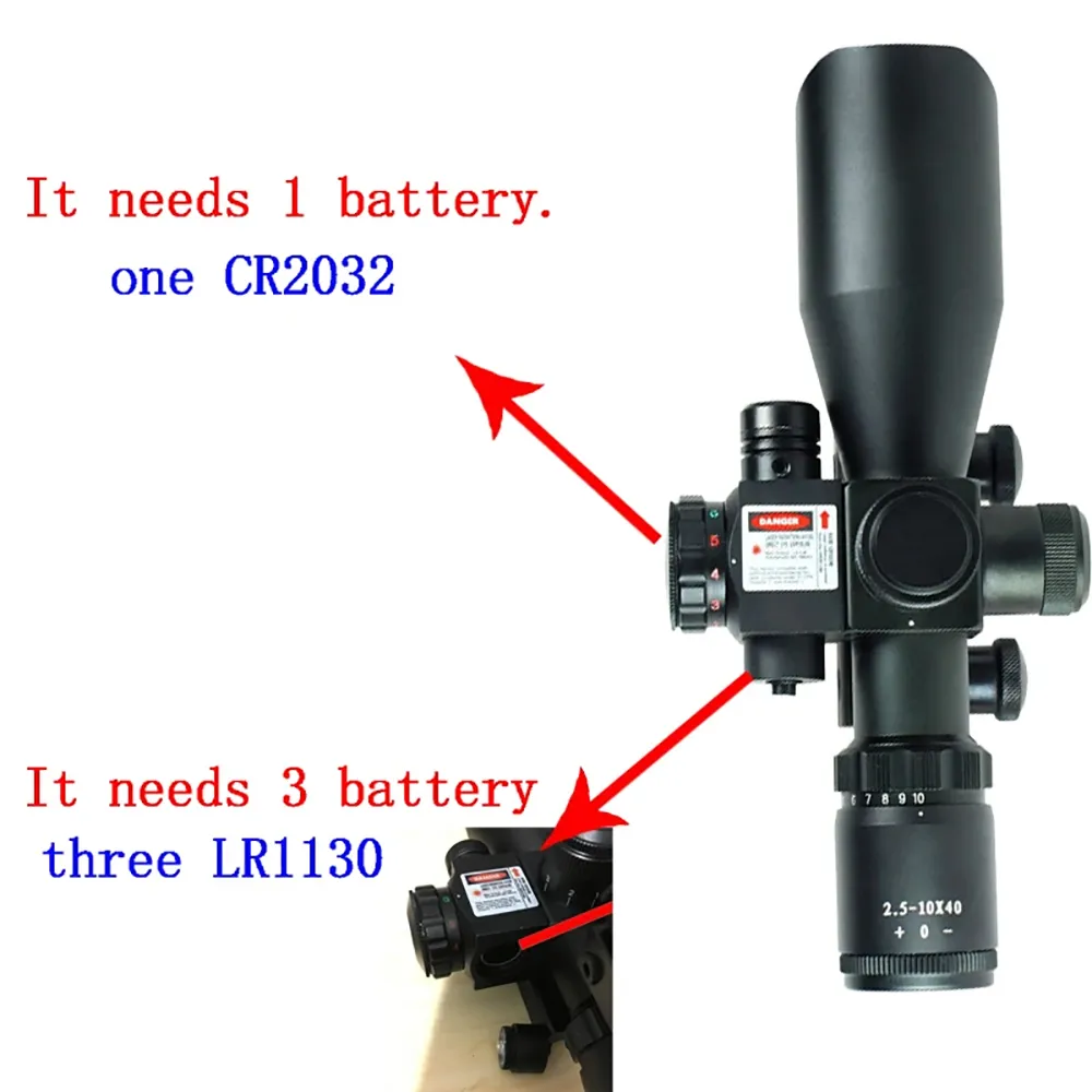 Mil Dot Reticle Sight Scope Hunting Riflescope 2.5 10 X 40E Times Zoom ...