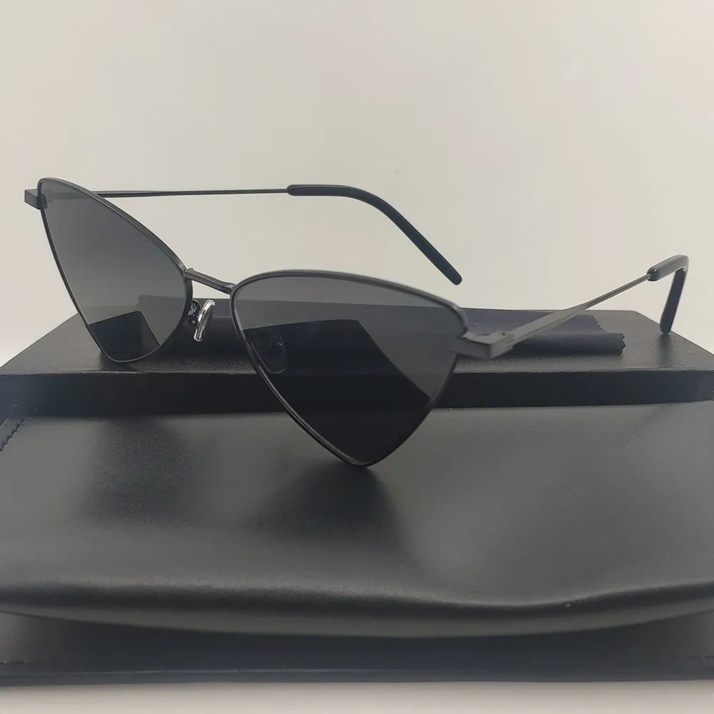Aesthetic Triangle Small Gold Alloy Sunglasses For Women UV400 ...