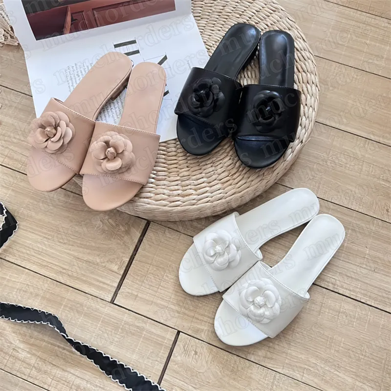 Bulk Designer Camellia Flower Lambskin Leather Sandals ... At Only $27. ...
