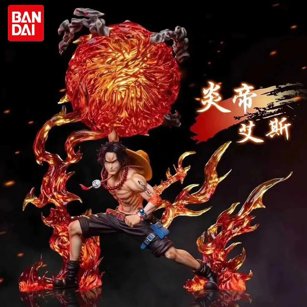 30cm One Piece Ace PVC Action Figure Fireball Portgas D Ace Collectible ...