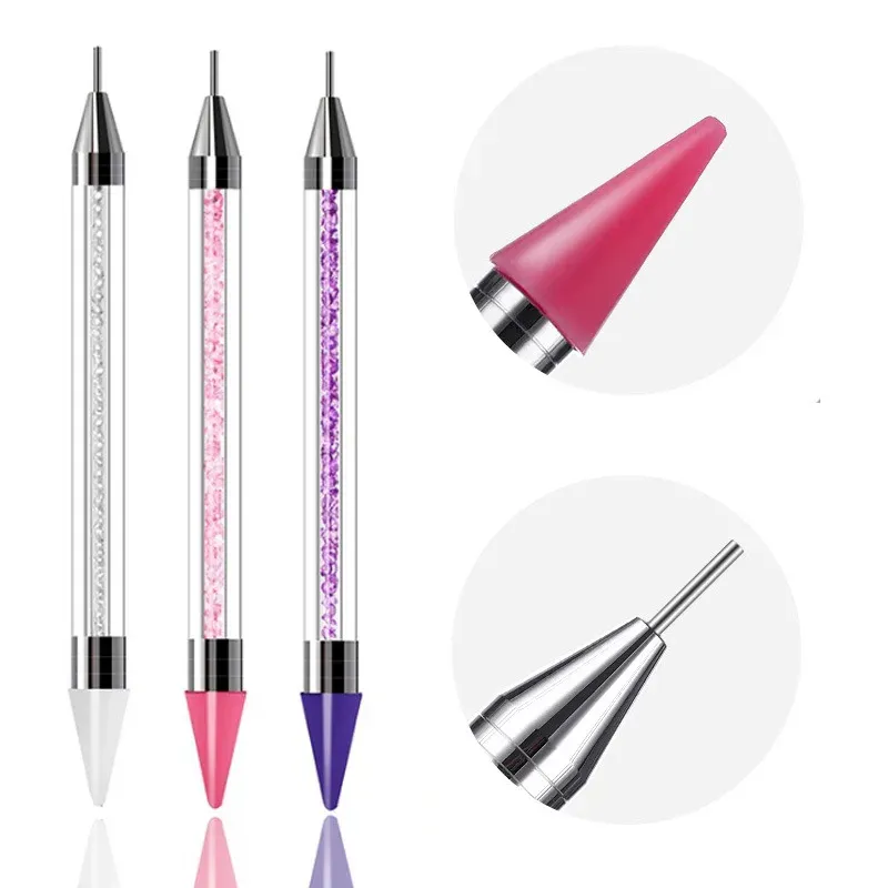 High-Grade Multicolor Crystal Rhinestone Picker Pen for Nail Art and ...