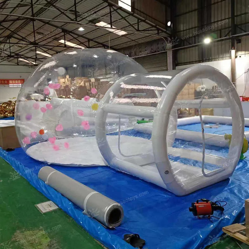 Free Air Ship Inflatable Transparent Bubble Tent ... From Inflation ...