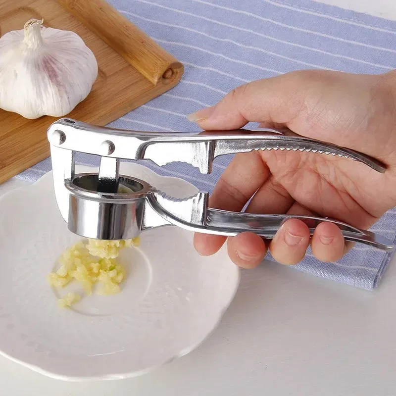 Premium Stainless Steel Garlic Press & Ginger Crusher - Efficient ...