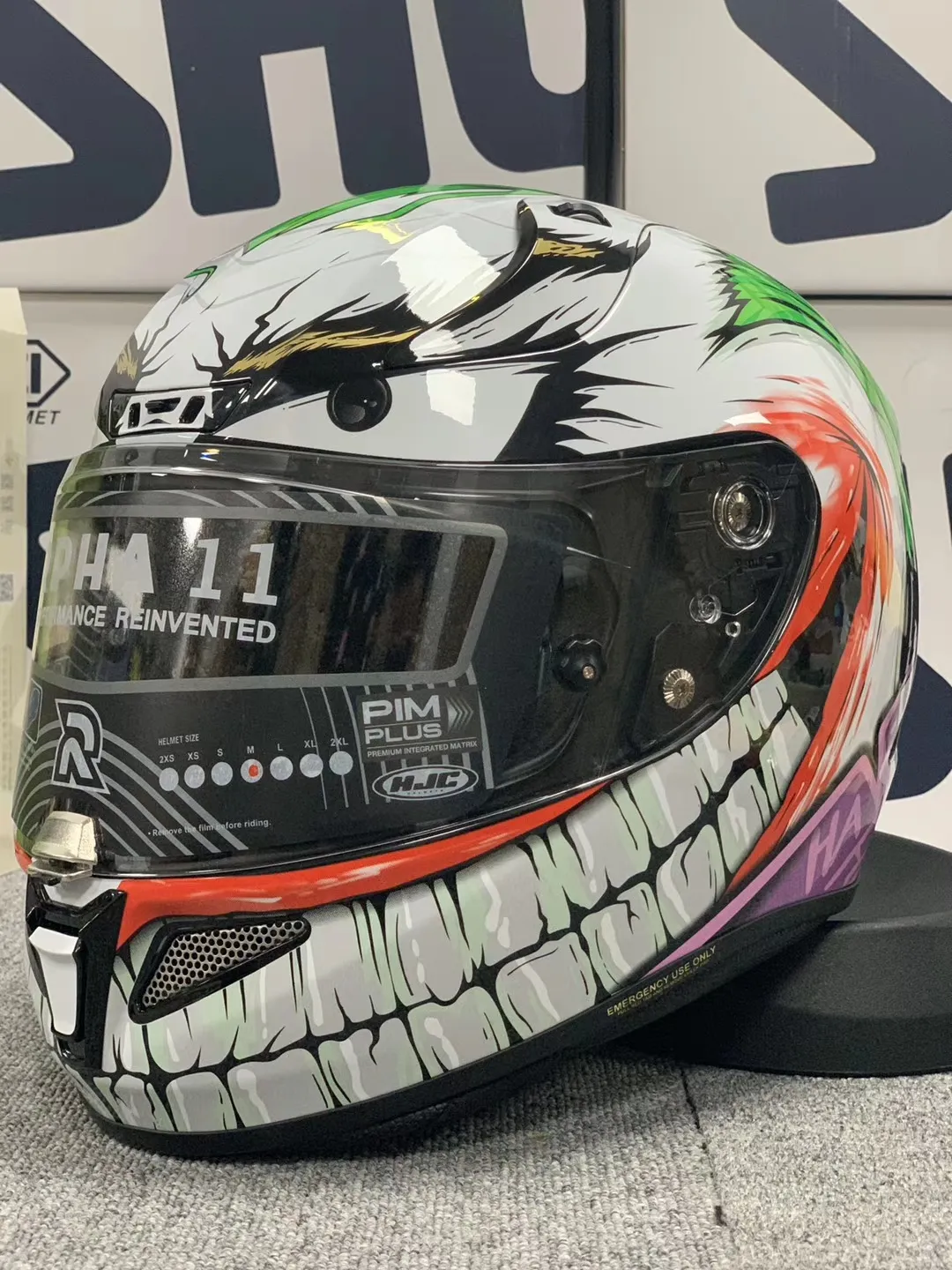 Motorcycle Full Face Helmet Joker Design Anti Fog Visor, Motocross ...