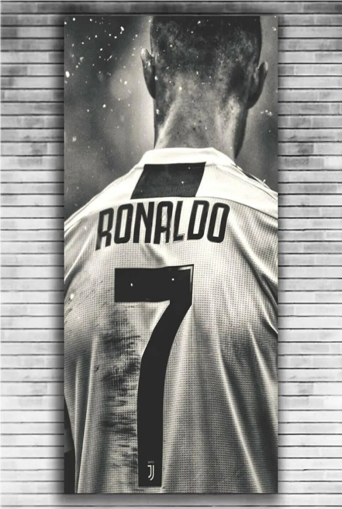 Cristiano Ronaldo Retro Poster And Print Canvas Soccer Wall Art For ...