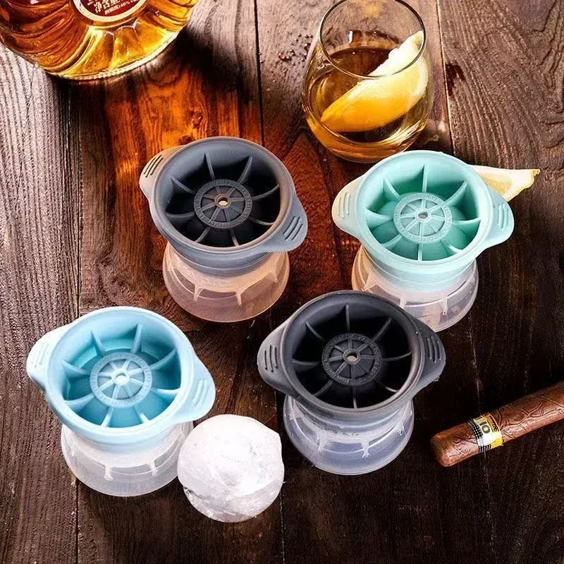 Large Sphere Ice Ball Maker: Premium Silicone Ice Cube Molds Shapes for ...