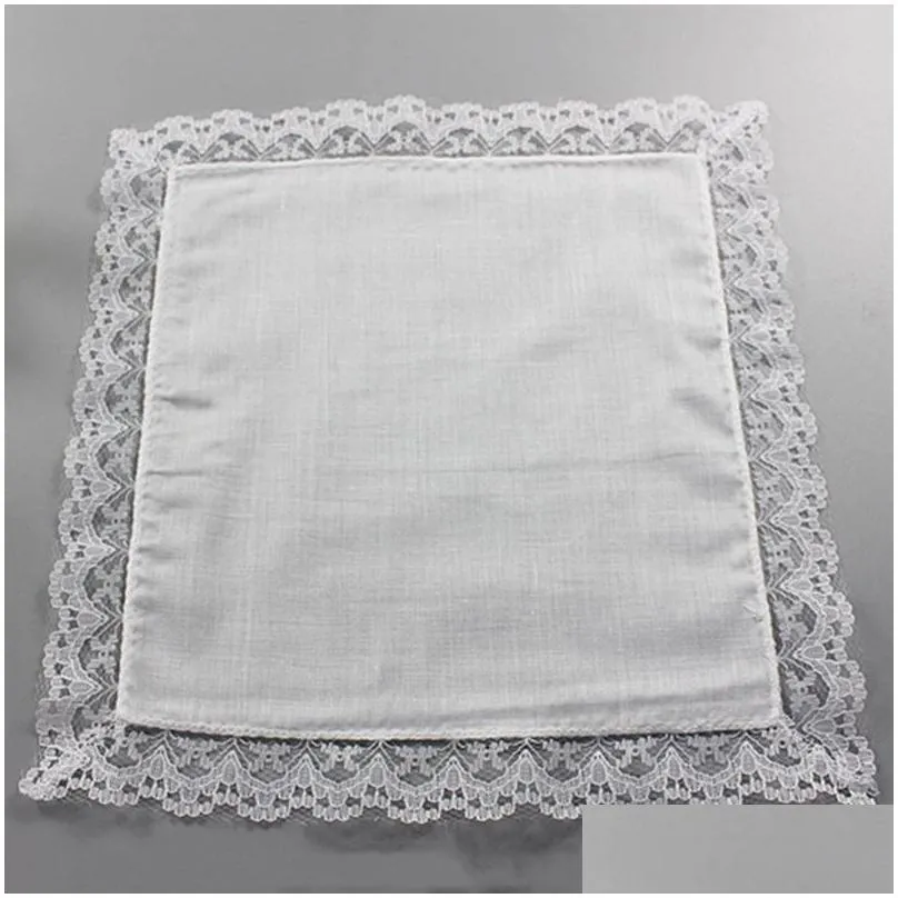 DHgate.com:Delicate White Lace Thin Cotton Handkerchiefs for Women ...