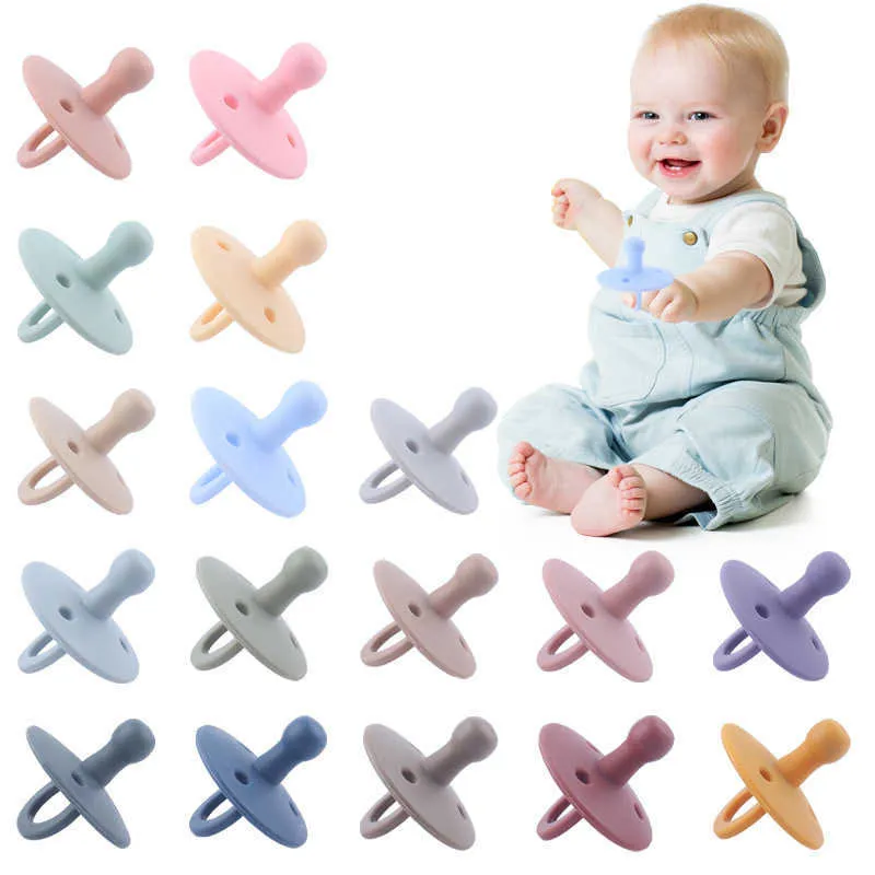 Baby Silicone Pacifier Set Soft BPA-Free Soother Infant Dummy Nipple ...