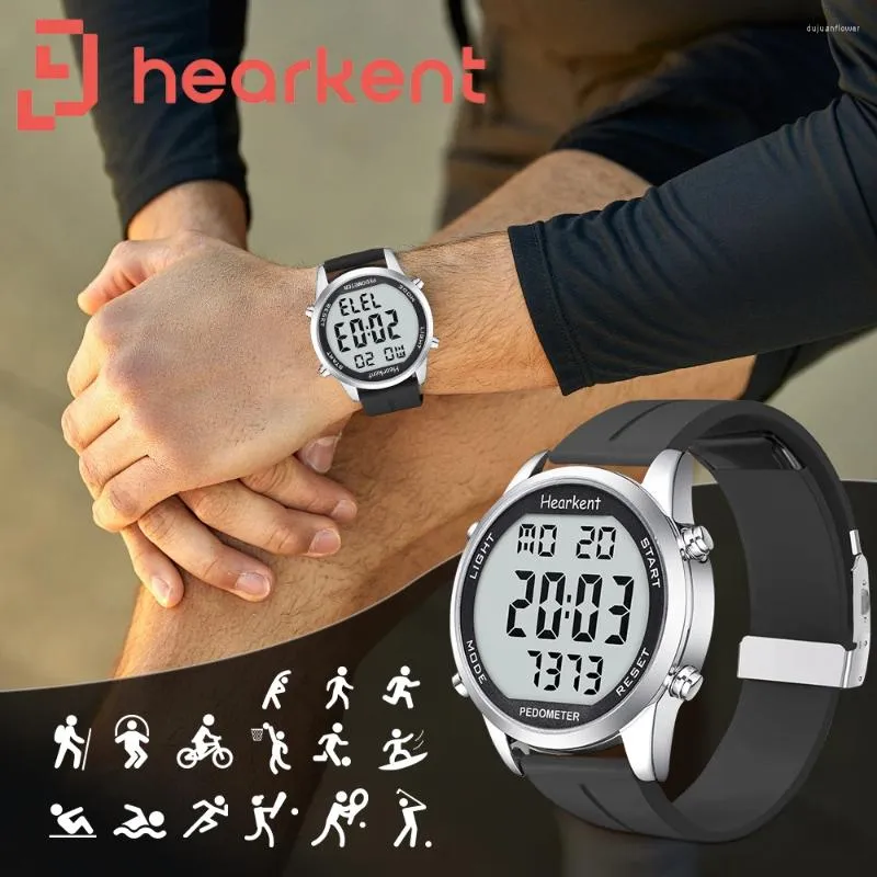 Hearkent Pedometer Watch - Waterproof Sports Watch with Step & Calorie ...