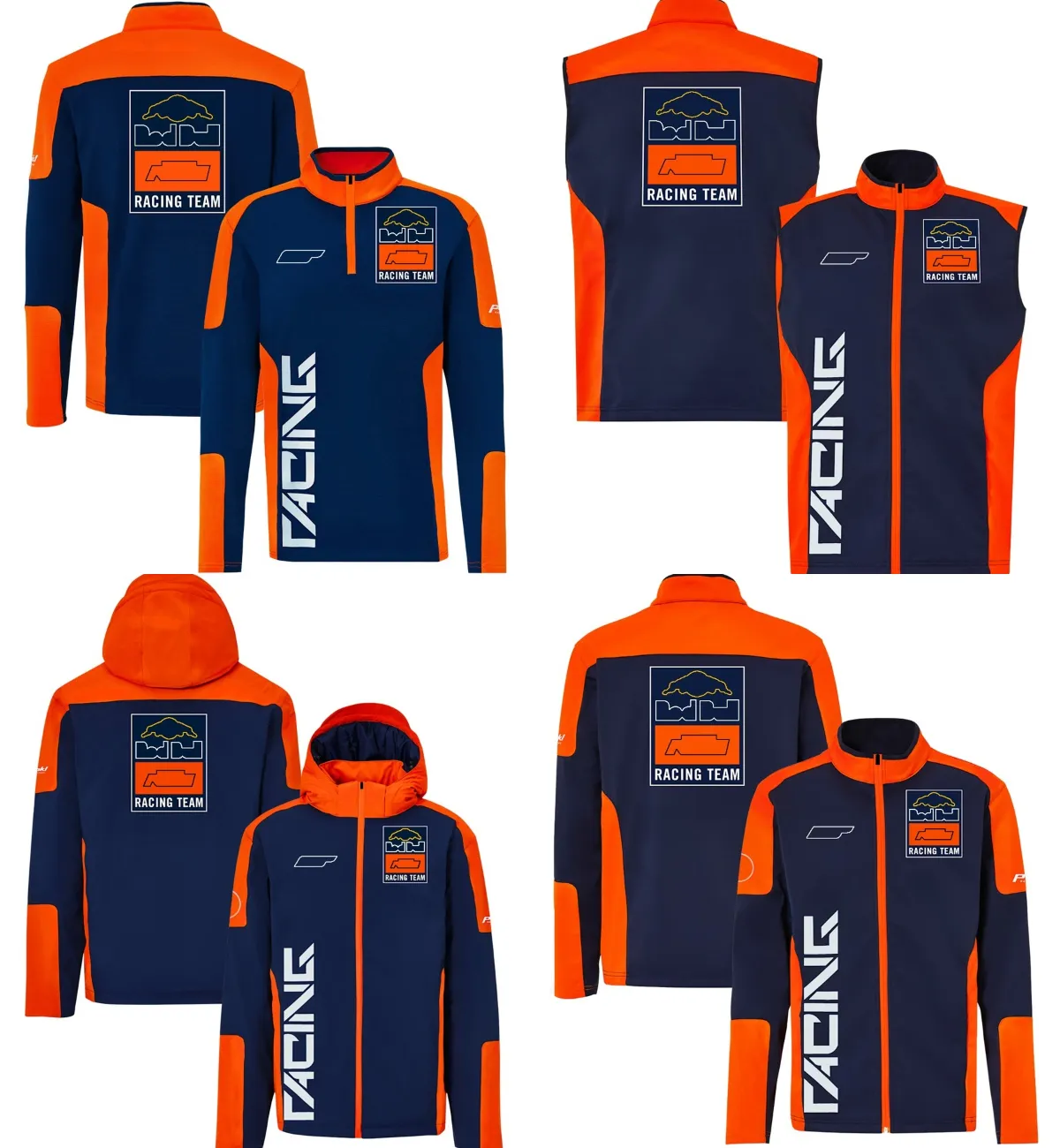 Men's Moto Racing Team Zip Up Hoodie summer...