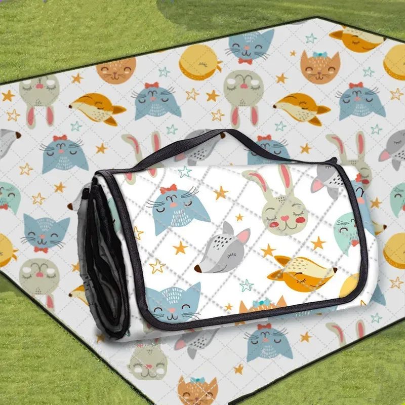 Outdoor Picnic Mat Thickened Waterproof Machine Washable Blanket ...