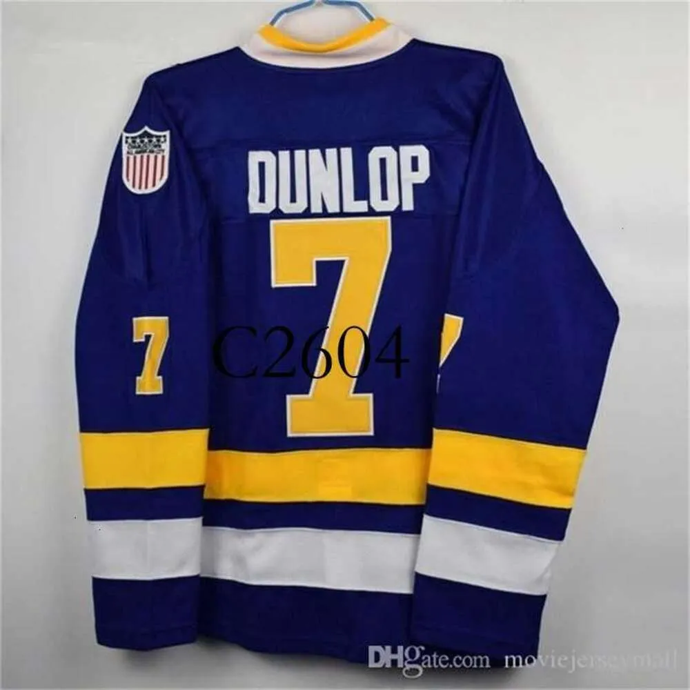 GC2604 Mit #7 REGGIE Dunlp CHARLESTOWN JERSEY SLAP SHOT SlapShot Movie ...