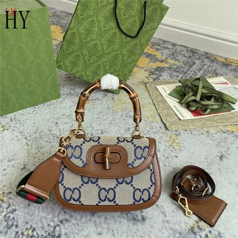 Bamboo Handle Tote Bag: Canvas Leather Way Handbag With Top Handle ...