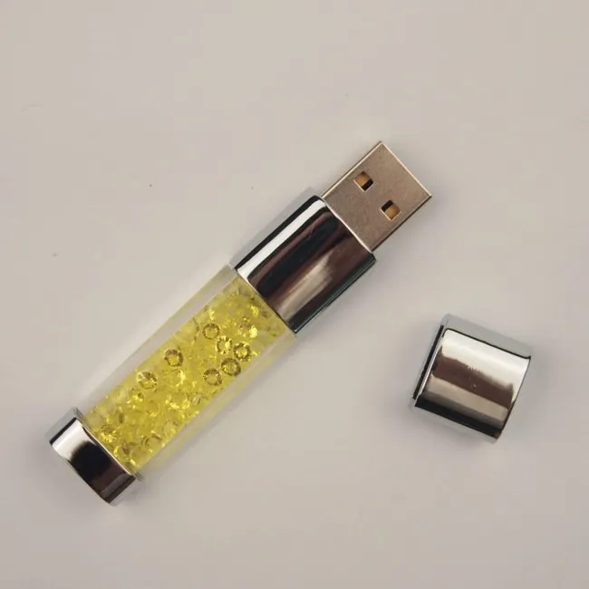 Crystal USB Flash Drive 2.0 4GB 8GB 16GB 32GB 64GB 128GB Colorful U ...