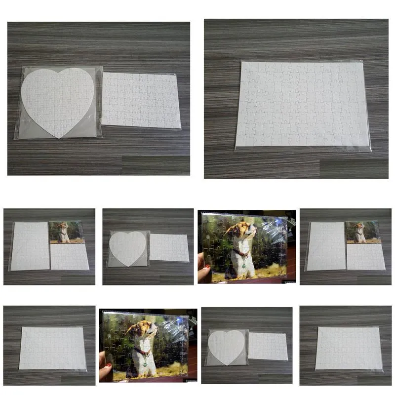 DIY Sublimation Puzzle Kit 80 White Jigsaw Blocks, Heat Printing ...