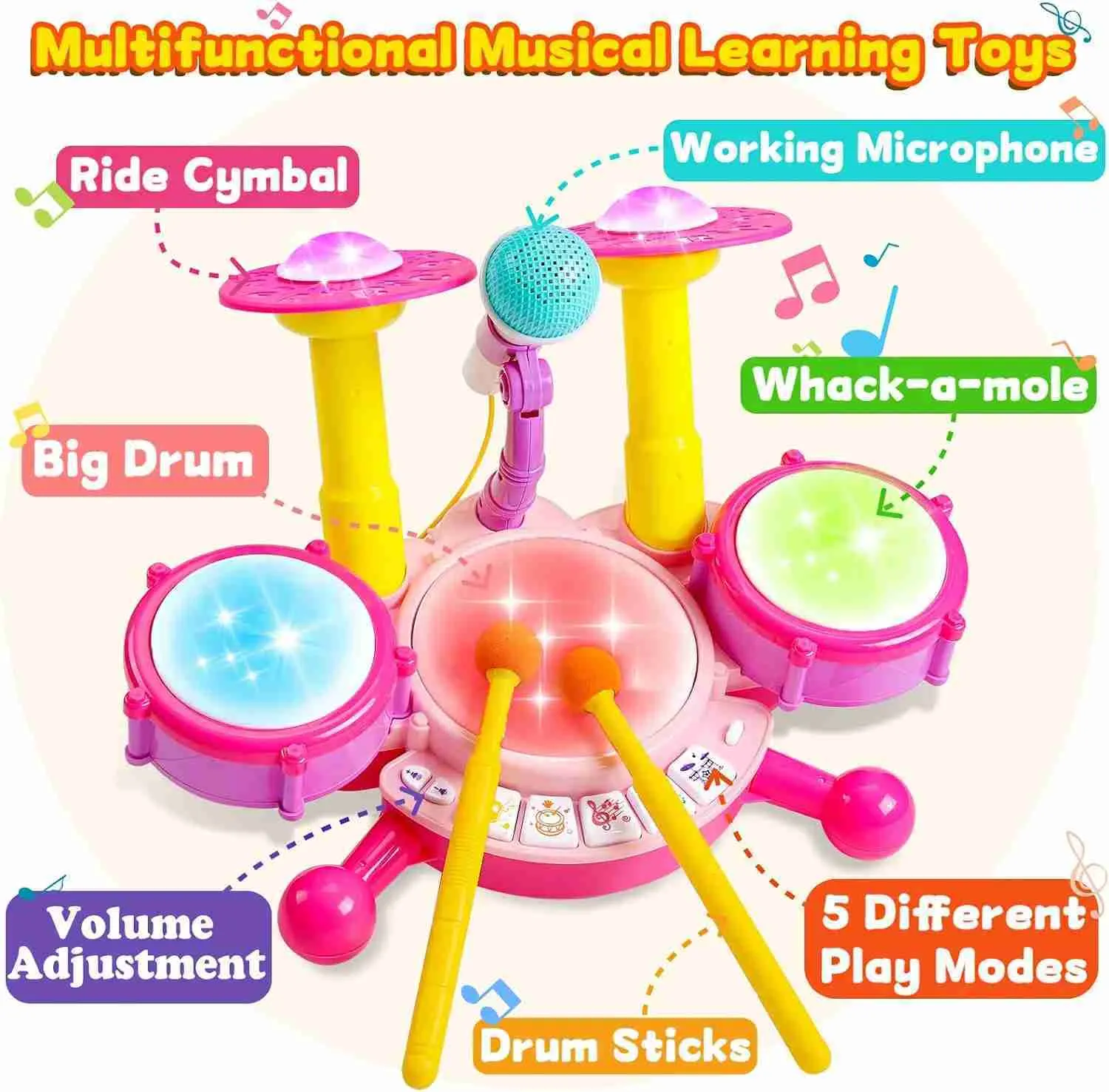 Music instrument 360 degrees official rotate