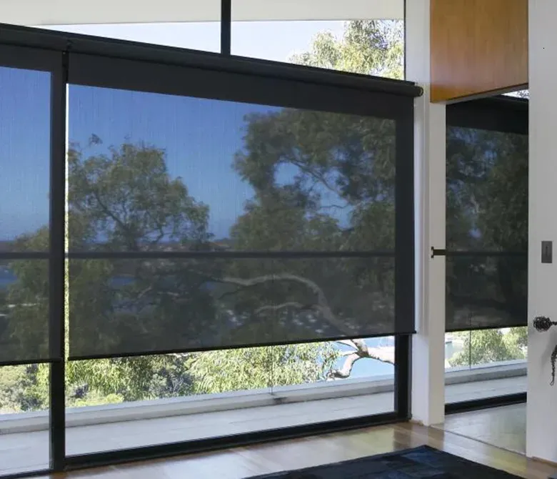 Motorized Solar Shades - Custom Light Filtering Window Blinds for ...