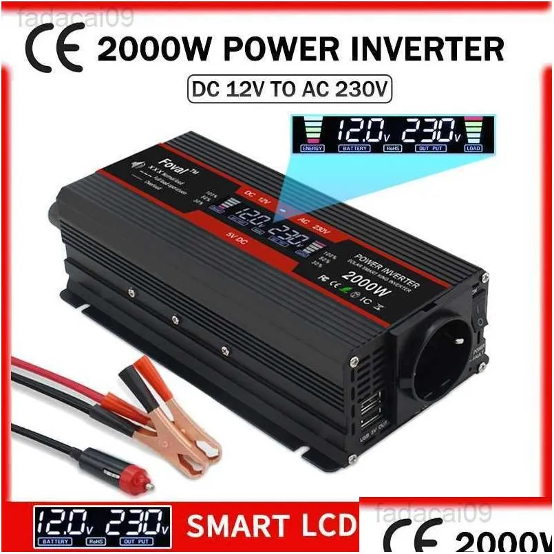 Car Jump Starter Power Inverter 2024: 1500W 3000W DC 12V To AC 220V ...