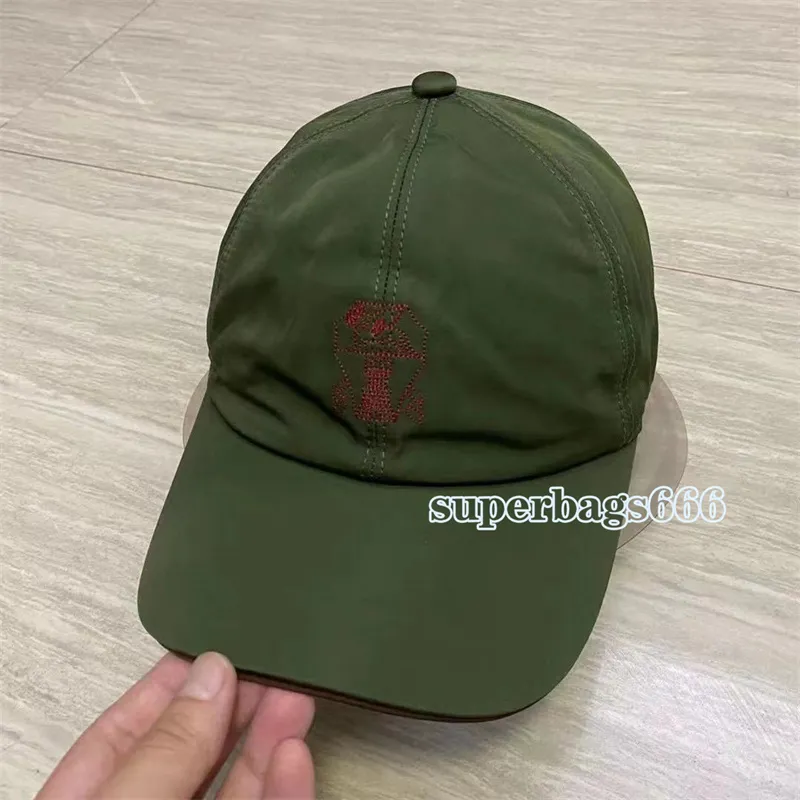 Fashion Brunello Baseball Cap Lingua D'anatra Da Cowboy Ricamato Uomini ...