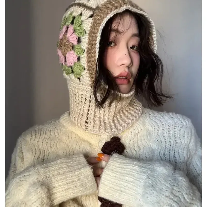 DHgate.com:Crochet Neck Gaiter | Wool Knitted Balaclava Hat for Women ...