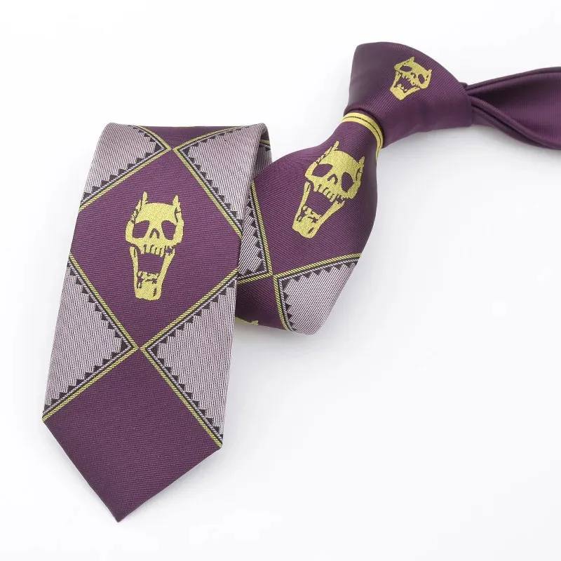 DHgate.com:Killer Queen Skull Jacquard Tie: Japanese Anime Bizarre ...
