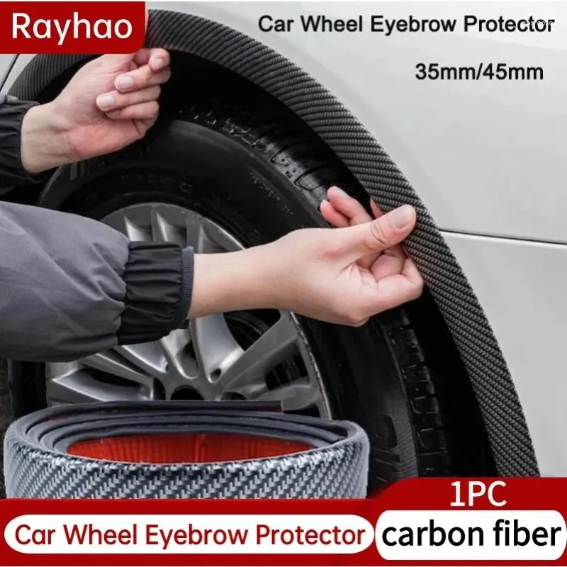 Window Stickers 2024 Universal Rubber Carbon Fiber For Car Wheel Arch ...
