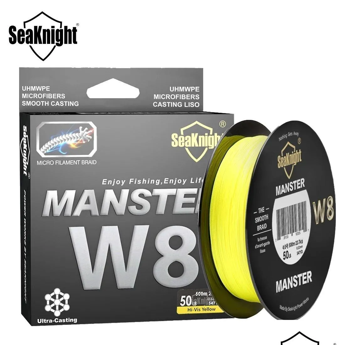DHgate.com:8-Strand MonsterMaster W8 Braid Fishing Line: Smooth Casting ...