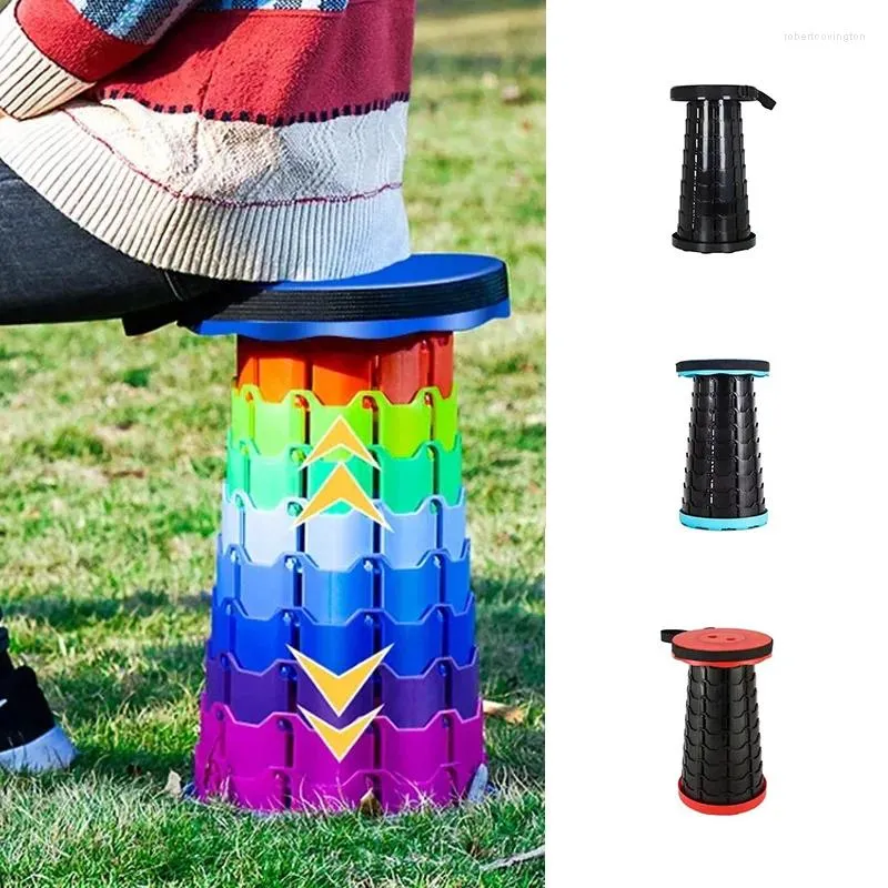 Portable Folding Folding Camp Stools With Storage Box Lightweight And ...