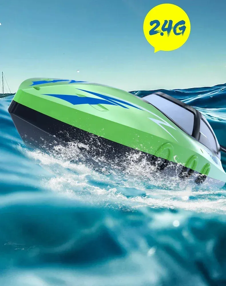 4GHz Remote-Controlled Toy Boat Airship High-Speed Boat: Children's ...