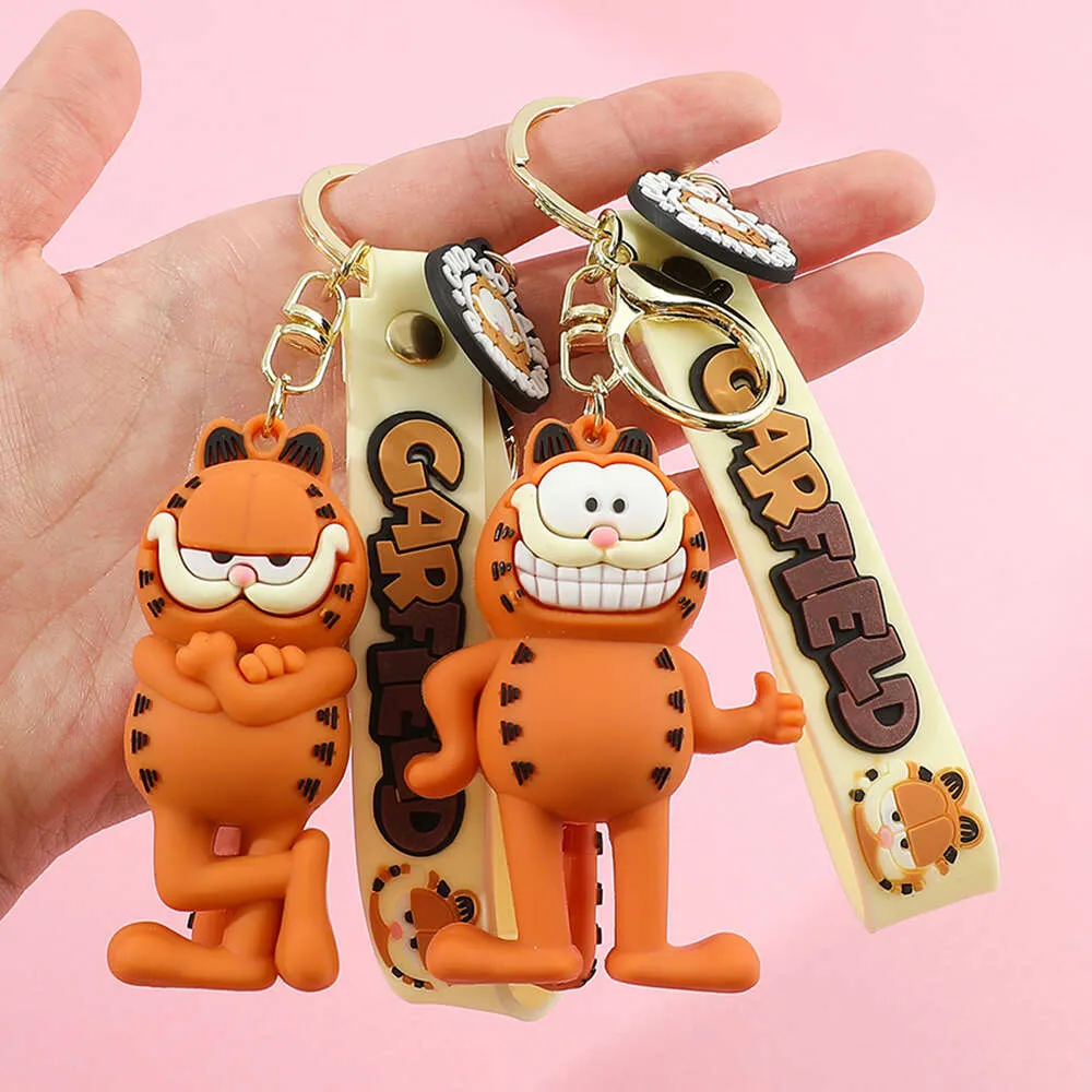 Cartoon Anime Garfield Keychain Lovely Backpack Pendant Creative ...