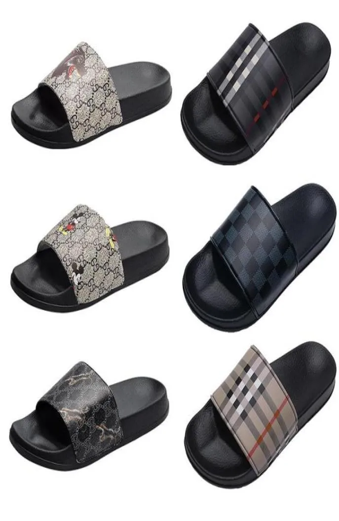 Luxury Tiger Wolf Head Rubber Slides Black Slide Sandals For Men ...