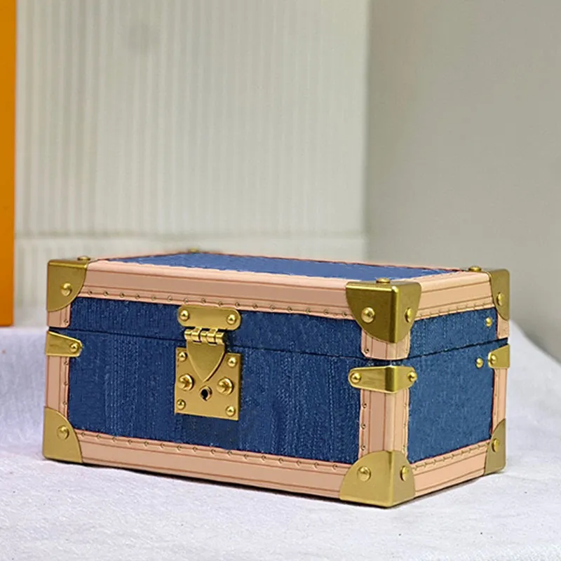 High Quality Designer Camera Box Case Bag With Woven Denim, Genuine ...