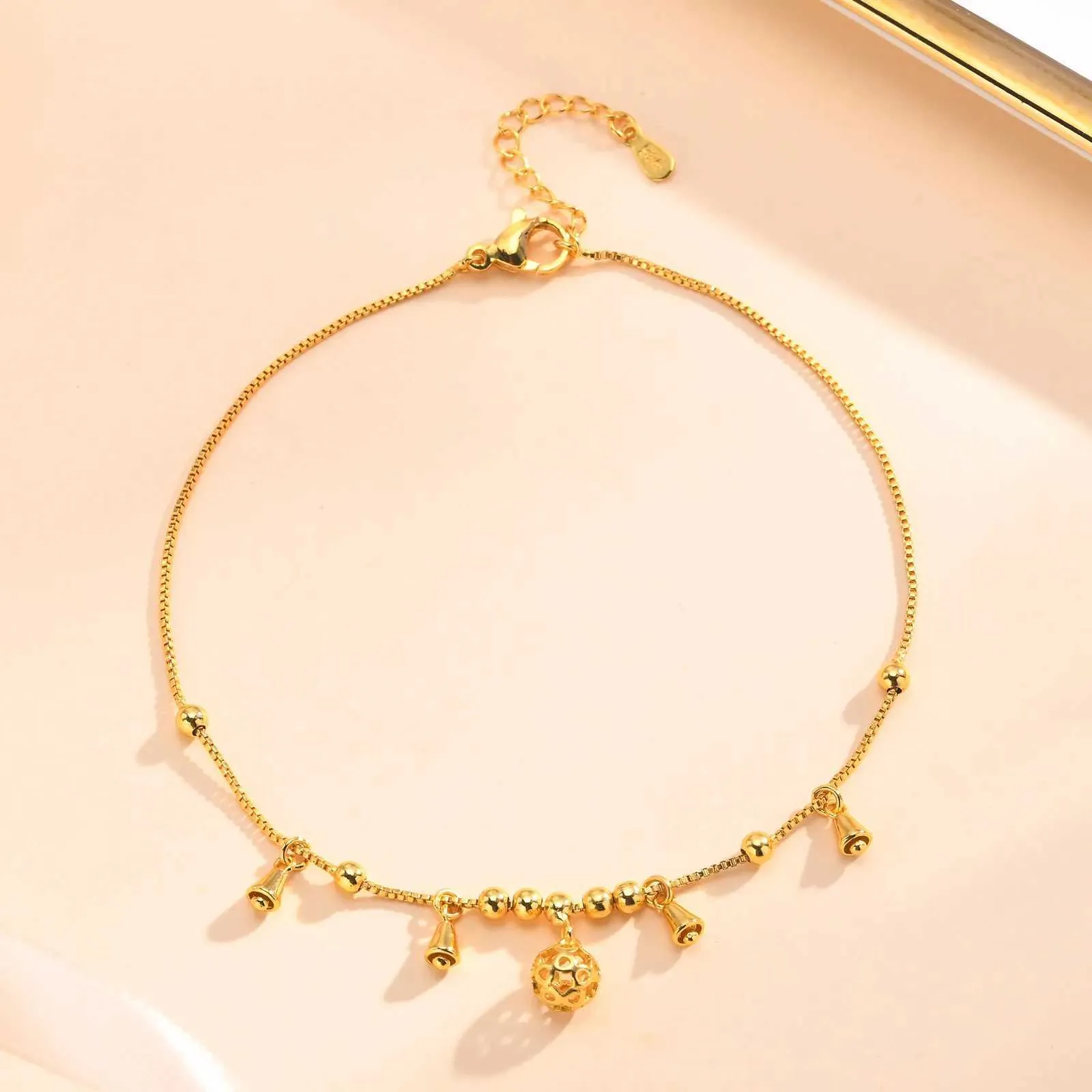 Anklets 2024 Modyle Stainless Steel Bell Female Anklets Foot Jewelry ...